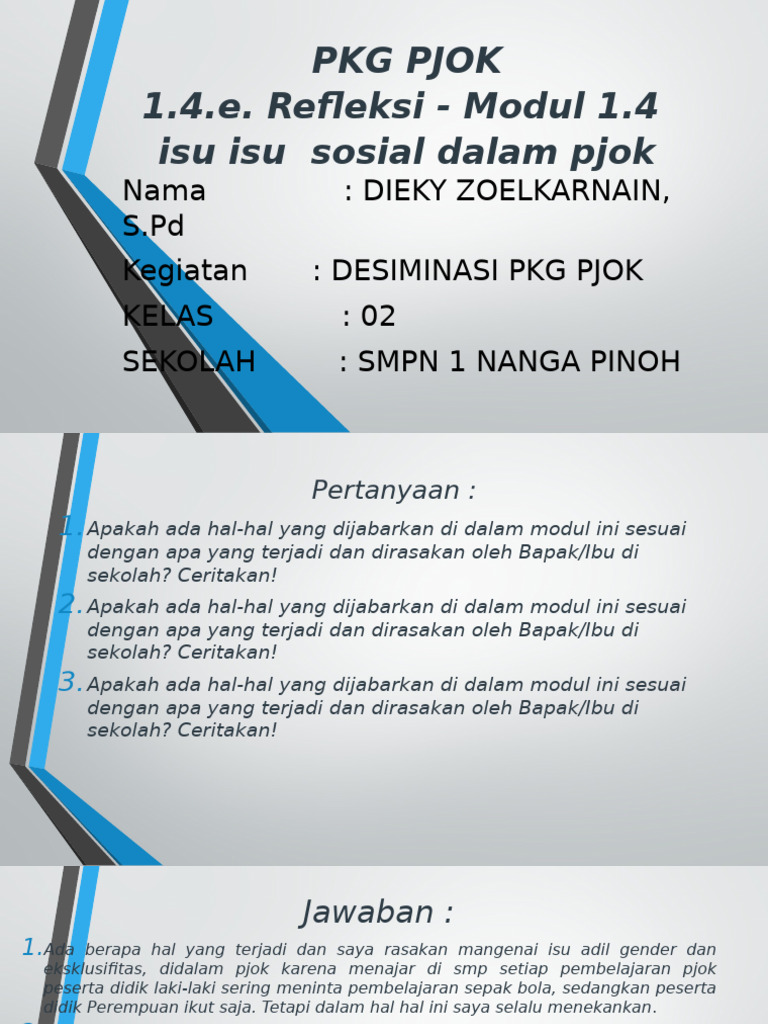 Modul 1.4.e PKG Pjok | PDF | Kesehatan Holistik