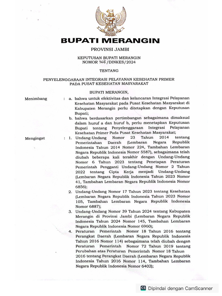 SK ILP Kab. Merangin Th.2024 | PDF