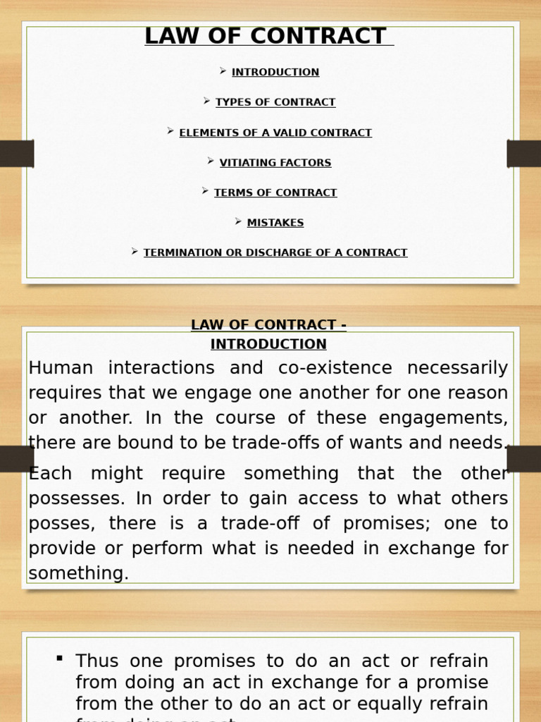 Contract Law Essentials Guide | PDF | Offer And Acceptance | Consideration