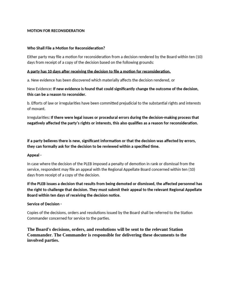 Motion For Reconsideration | PDF | Appeal | Judiciaries