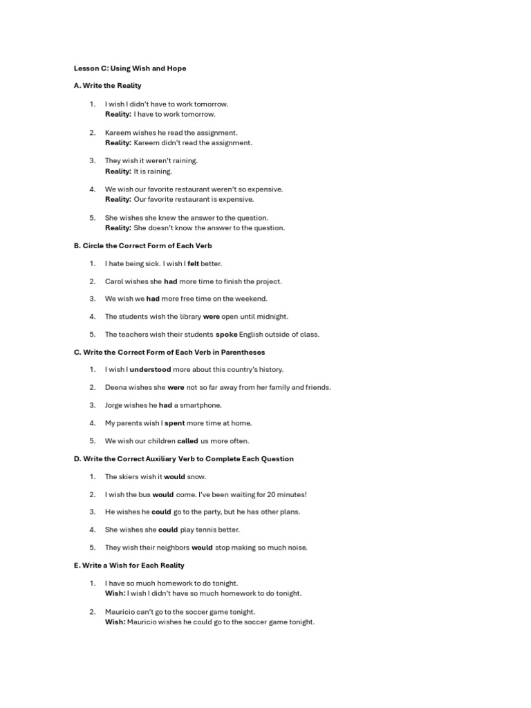 Lesson C | PDF | Foreign Language Studies