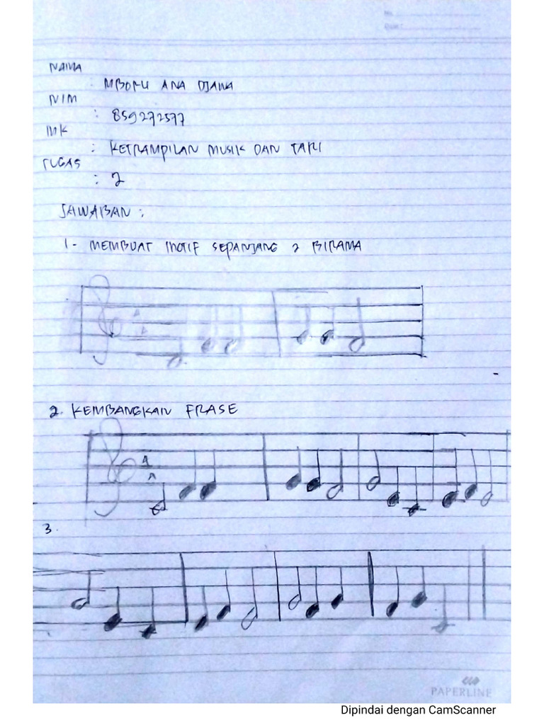 Tugas 2 MK Ketrampilan Musik Dan Tari | PDF