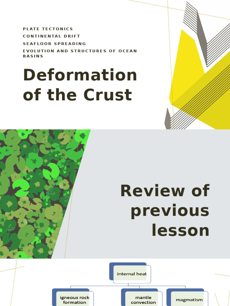 Deformation of The Crust (Final) | PDF | Plate Tectonics | Fault (Geology)