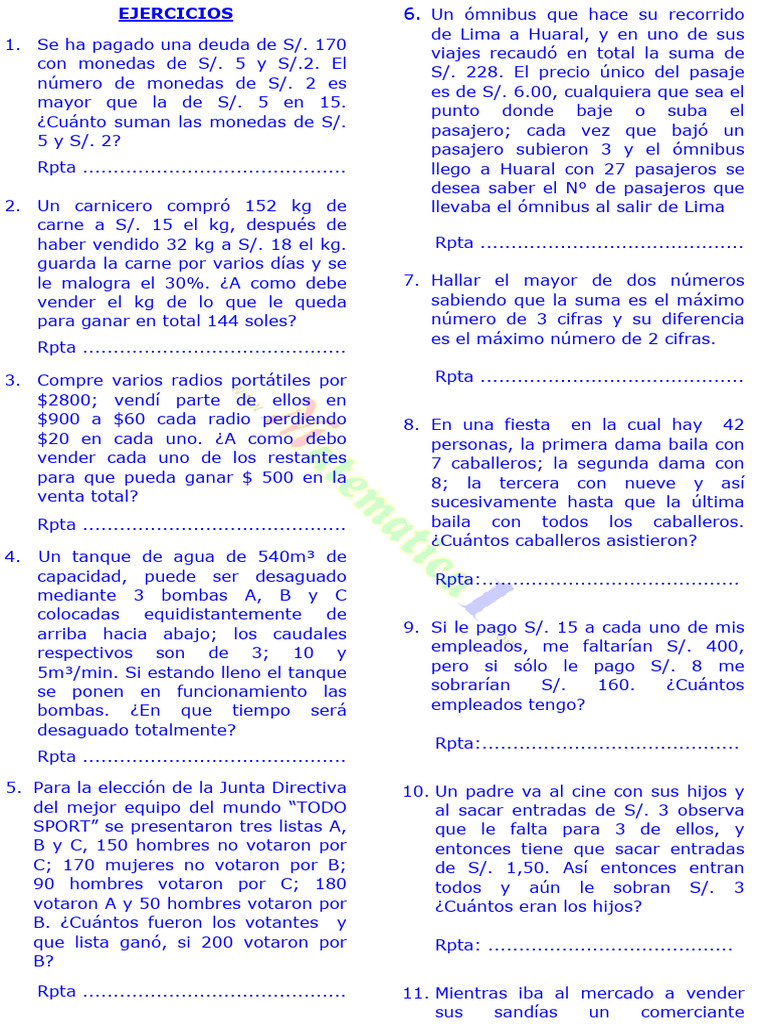 2 - 1 - Problemas Con N - Enteros | PDF