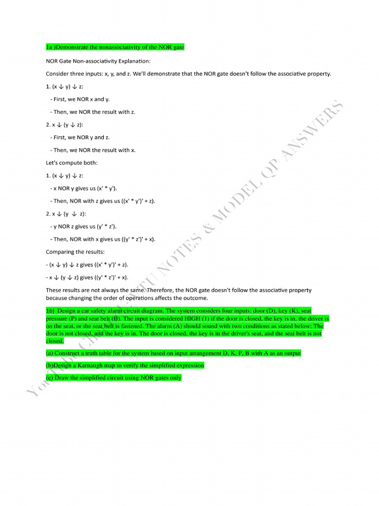 Vtu DD & Co Bcs302 Solved Model Question Paper | PDF
