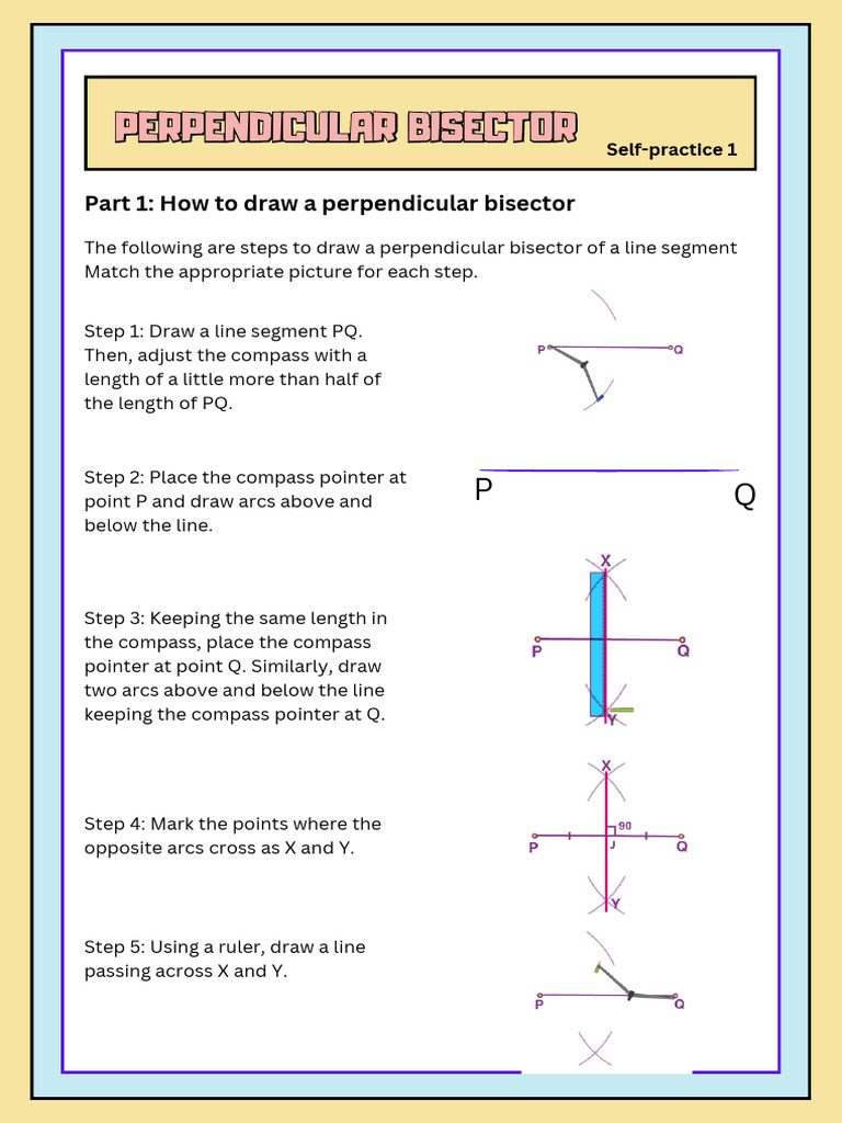 Perpendicular Bisector | PDF | Teaching Methods & Materials