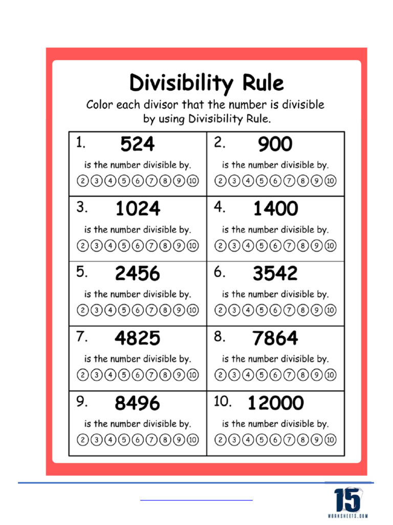 Divisibility Rules 3 | PDF