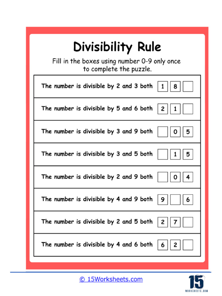 Divisibility Rules 2 | PDF