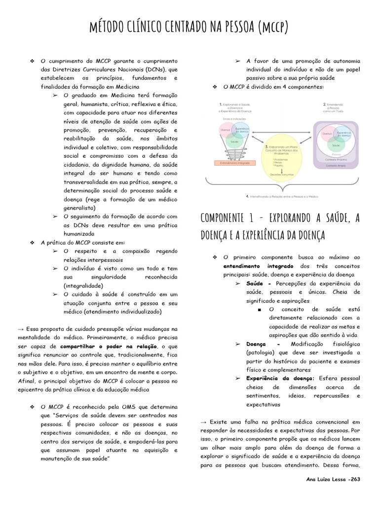 1 - Método Clínico Centrado Na Pessoa (MCCP) | PDF | Família | Comunicação