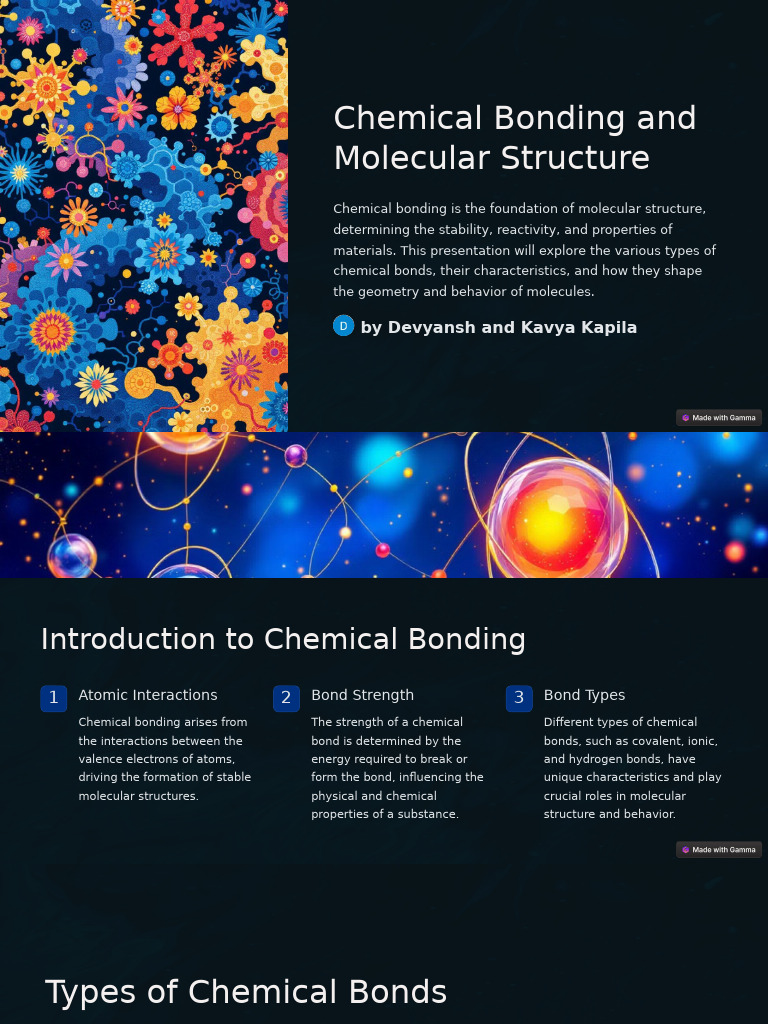 Understanding Chemical Bonds and Structure | PDF | Chemical Bond ...
