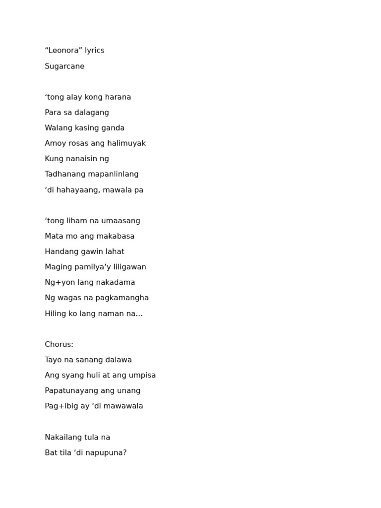 Leonora | PDF