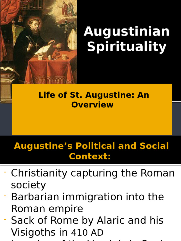 AugSpir - Week 3 - Life of St. Augustine | PDF | Augustine Of Hippo
