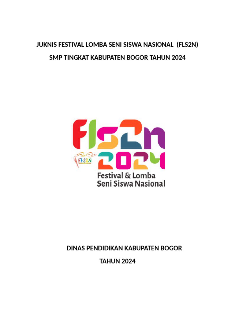 Juknis Fls2n Tahun 2024 | PDF