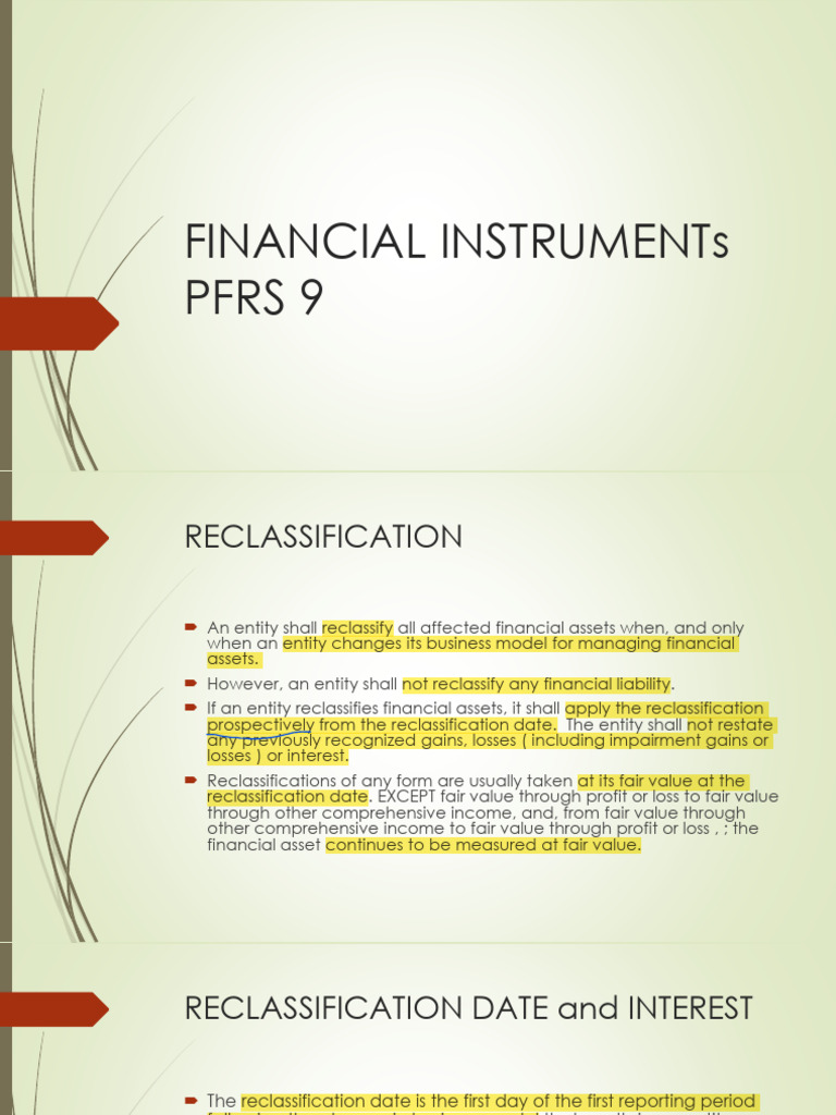 Financial Instruments Pfrs 9 Part 2 PDF Version | PDF | Fair Value | Historical Cost