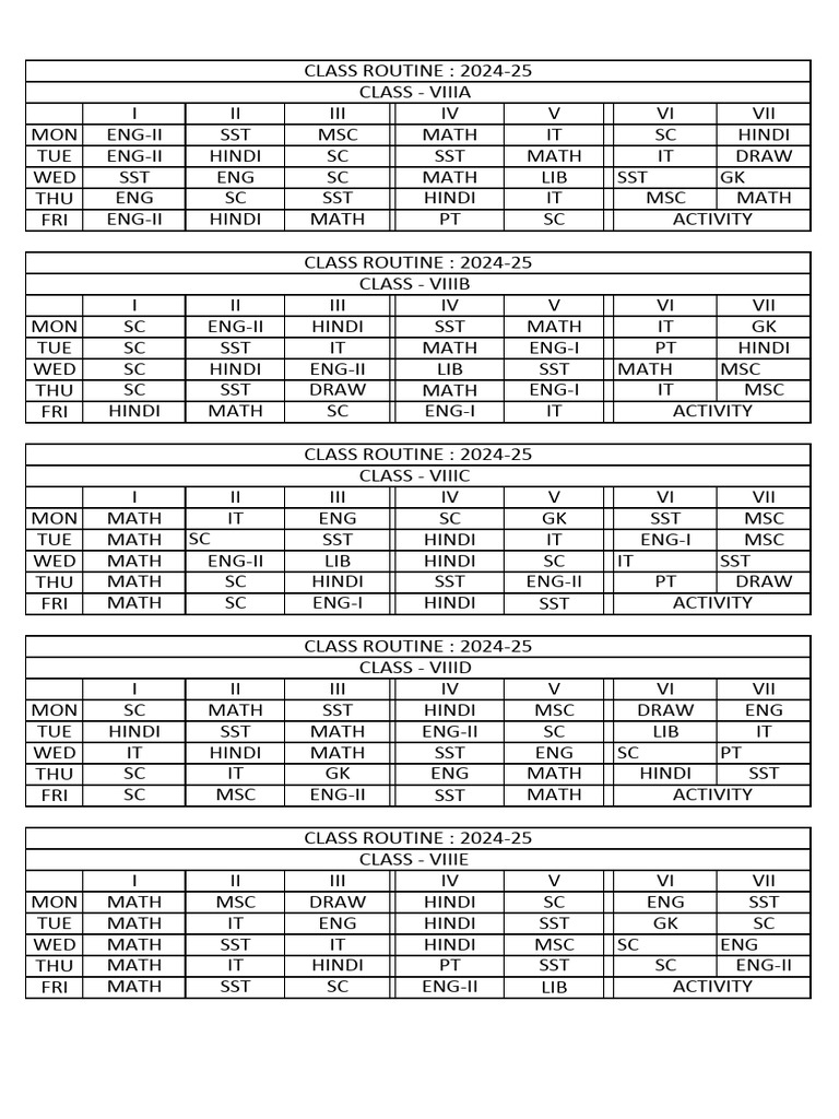 Class Viii | PDF