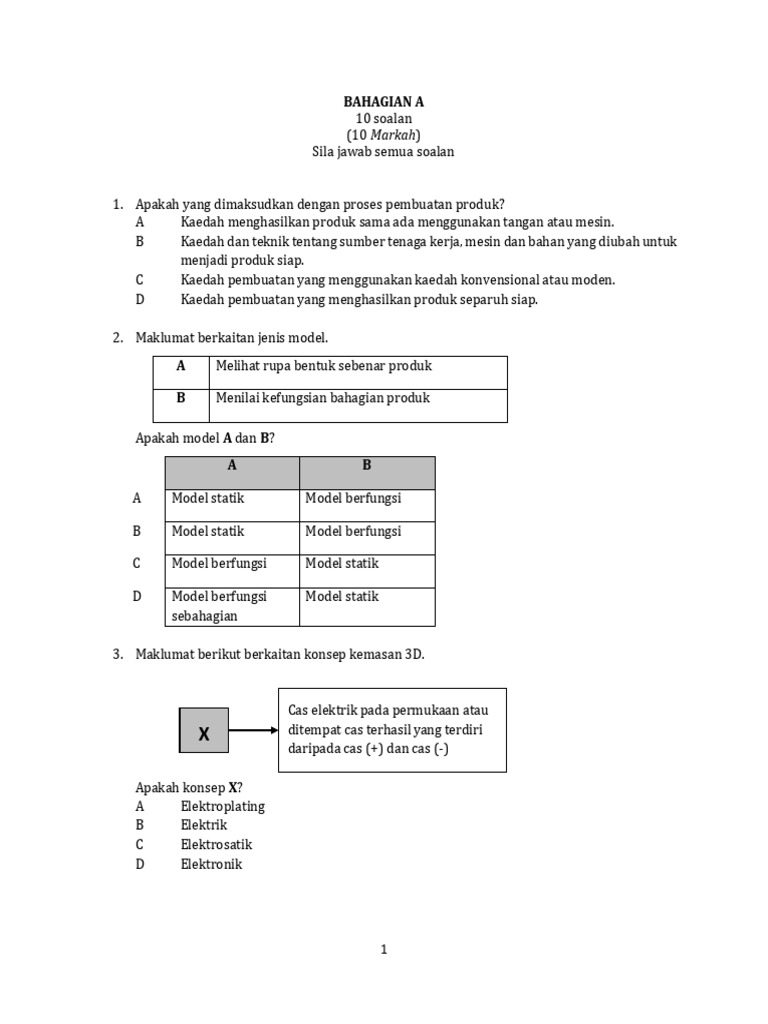 Soalan Penilaian Penggal 2 RBT Ting 2 | PDF