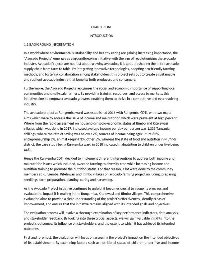 Avocado Project Evaluation Report | PDF | Evaluation | Sampling (Statistics)