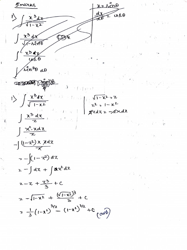 Integration Chap 6A (5 Marks) | PDF