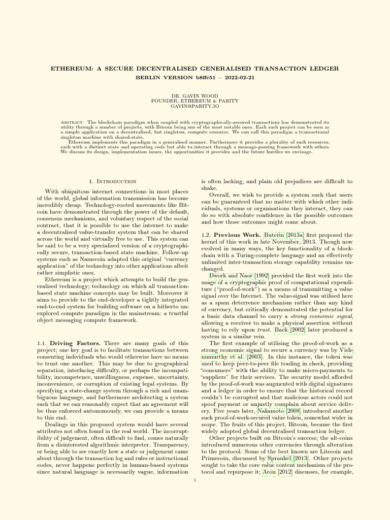 Ethereum Yellow Paper | PDF | Sequence | Function (Mathematics)