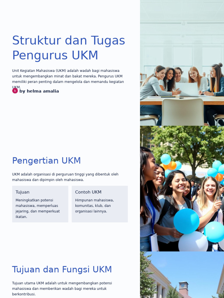 Struktur Dan Tugas Pengurus UKM | PDF