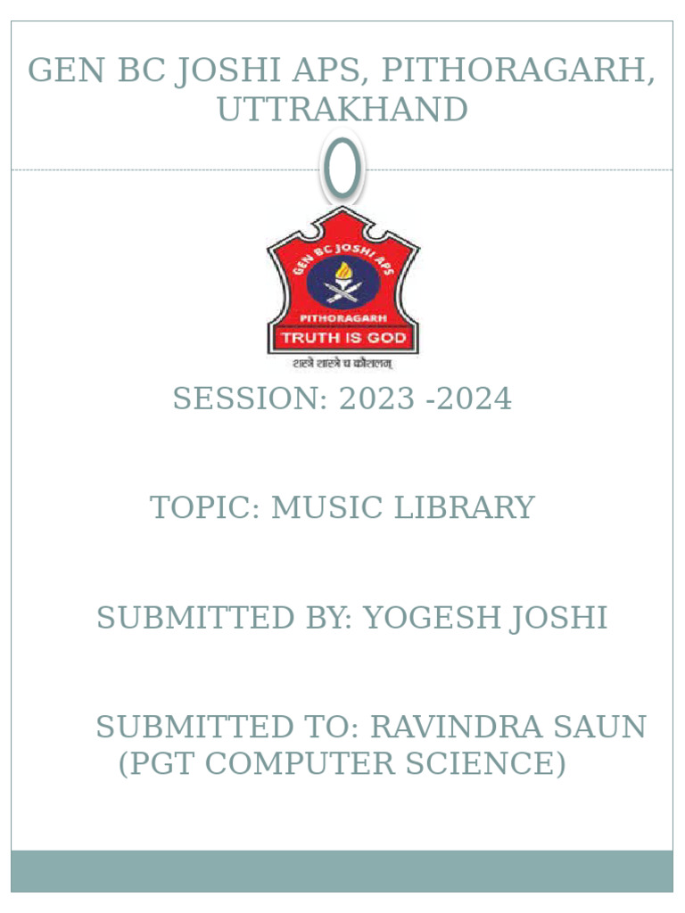 Cs Project | PDF