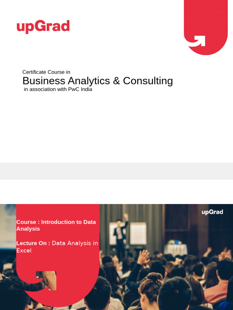 Data Analysis in Excel | PDF | Microsoft Excel | Page Layout