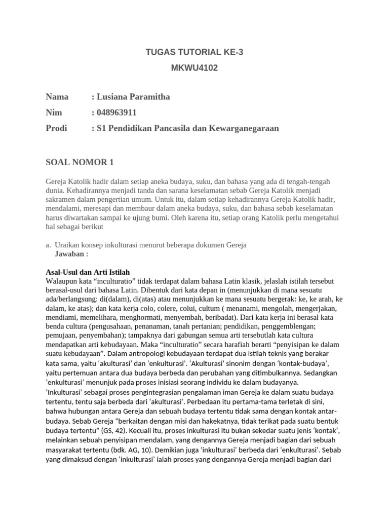 Tugas Ke-3 Mkwu4102 | PDF