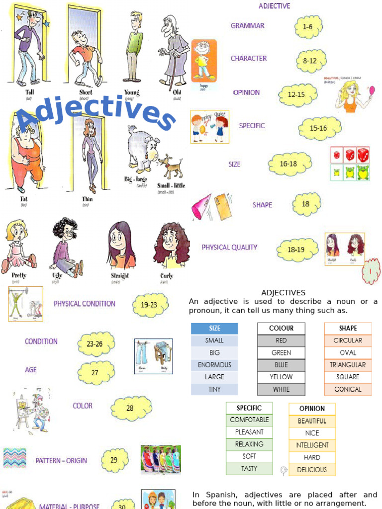 Adj Print | PDF | Adjective | Noun