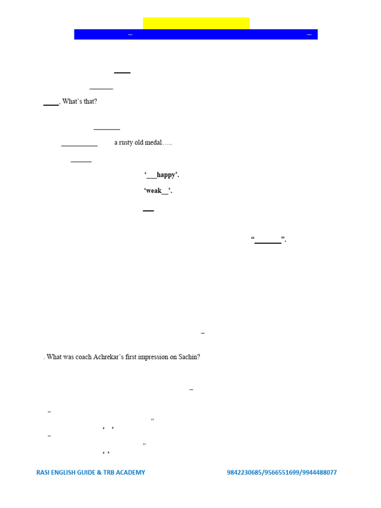 9th English Quarterly Exam Model Question Paper With Answer Key 2022 English Medium PDF Download ...