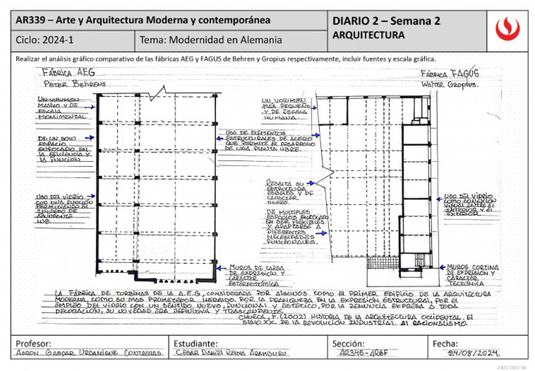 Ar345 Ar6f Diario2 s2 Arquitectura Reina Aramburu, Cesar | PDF