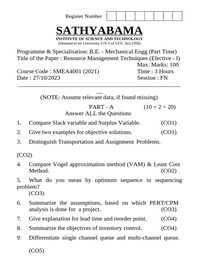 OCT-23-1 - Sathya QSTN Paper | PDF | Applied Mathematics | Algorithms
