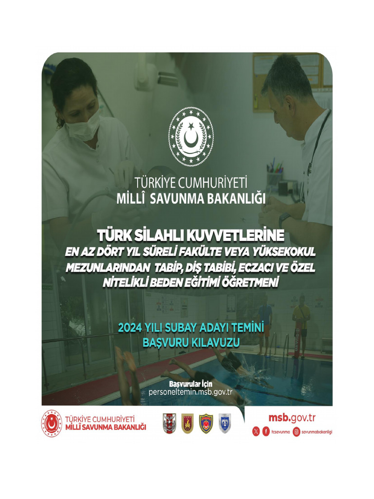 2024-191-808-Tsk 2024 Yili Diş Kaynak Tabi̇p Di̇ş Tabi̇bi̇ Ve Önbe Öğr SB Klavuzu | PDF