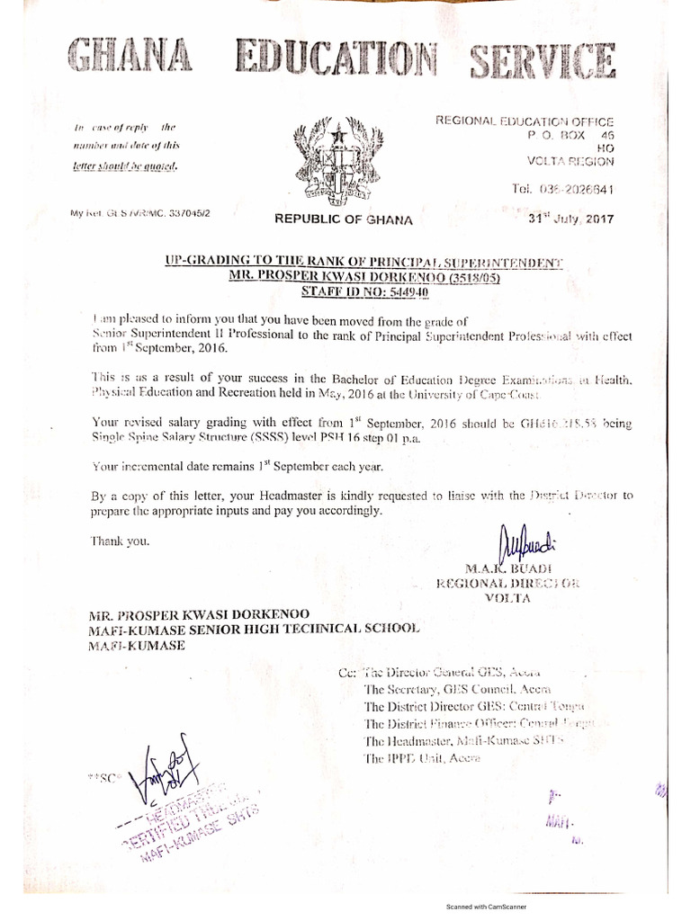 Upgrading Letter | PDF