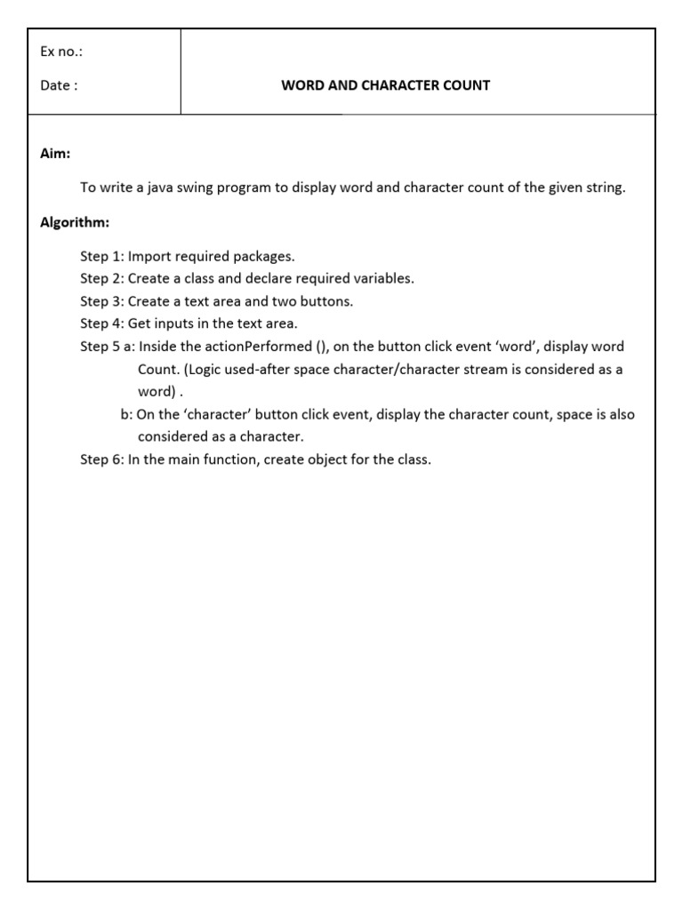 Word &char Count | PDF