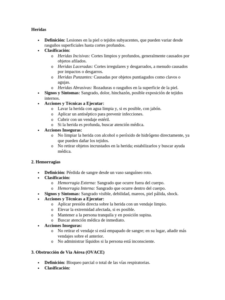 Heridas | PDF | Herida | Quemar