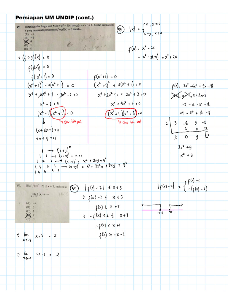 Persiapan UM UNDIP | PDF