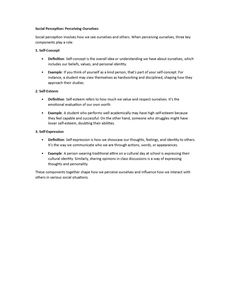 Self Perception P5 | PDF | Career & Growth
