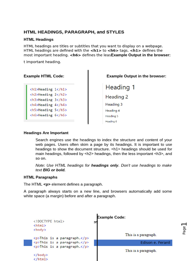 Sept 5 2024 Learning Material Activity | PDF | Html | Typefaces