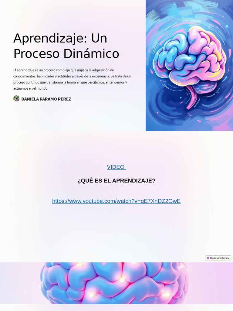 01 Aprendizaje Un Proceso Dinamico | PDF | Aprendizaje | Comportamiento