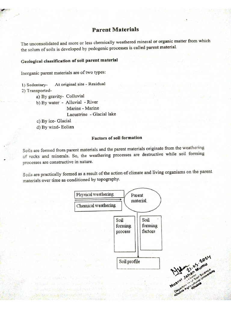 Parent Materials | PDF