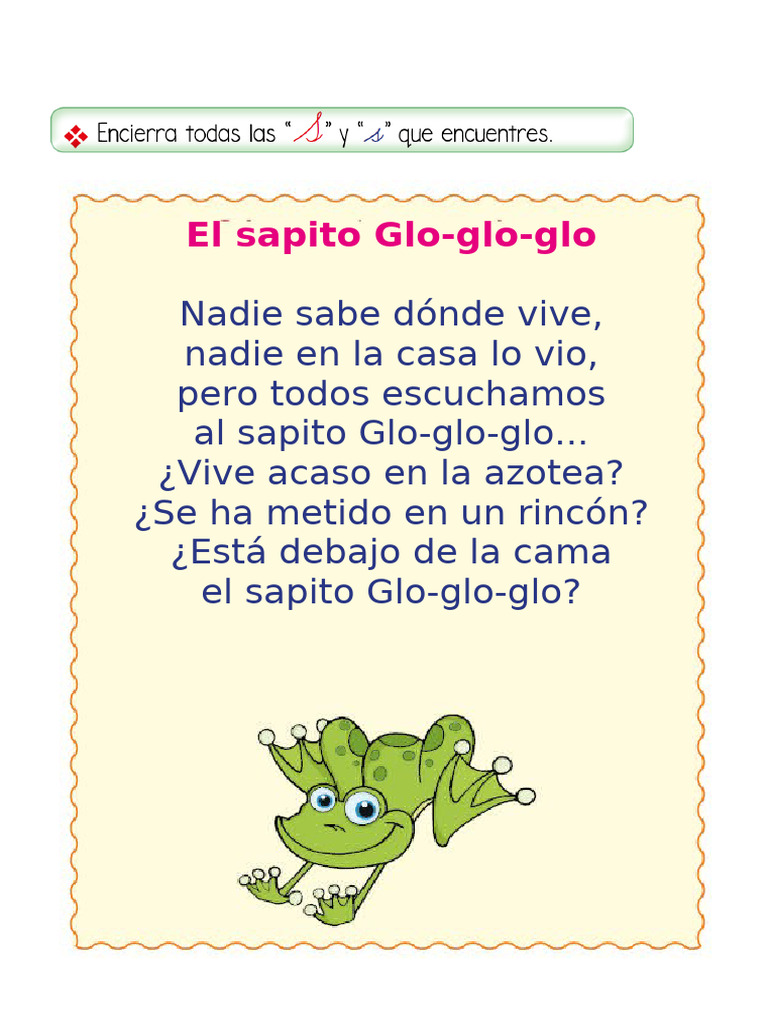 Actividades Con La Letra S para Ninos de 5 Anos | PDF | Artes del ...