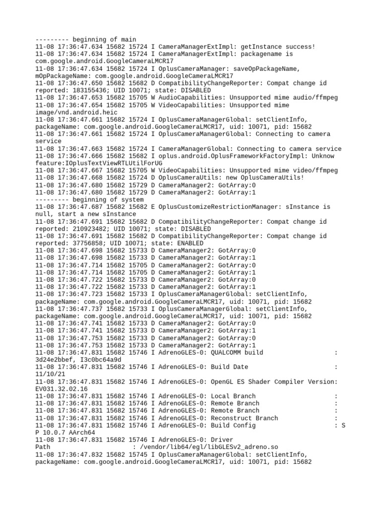 Logcat 173106760748 | PDF | Software Engineering | Computing