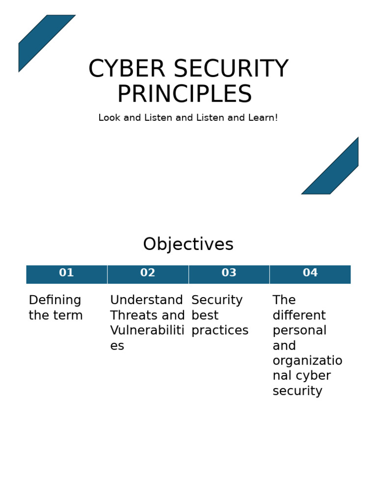 Cyber Security Principles | PDF | Business