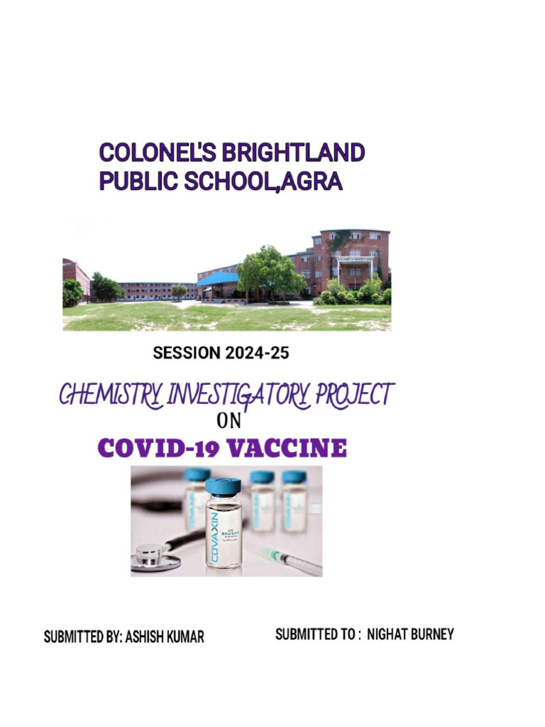 COVID-19 Vaccine Chemistry Project Report | PDF | Vaccines | Virus