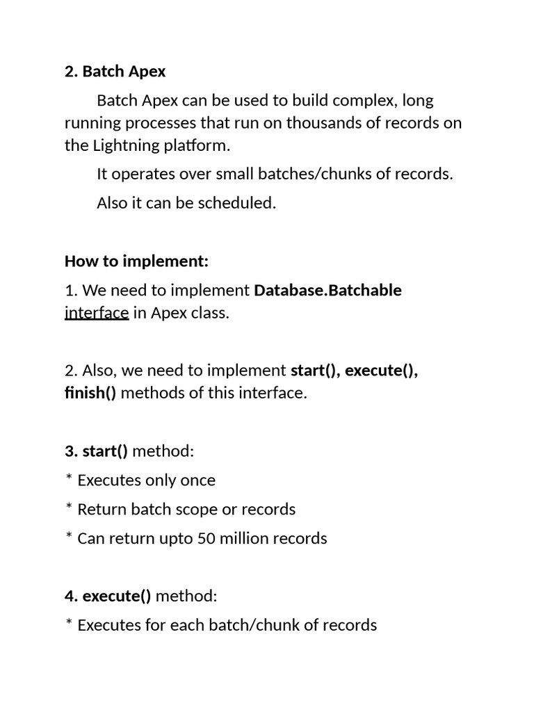 Async Apex Batch Apex | PDF | Technology & Engineering