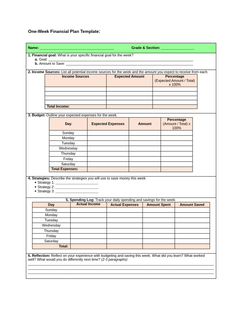 Math PETA Template | PDF | Career & Growth