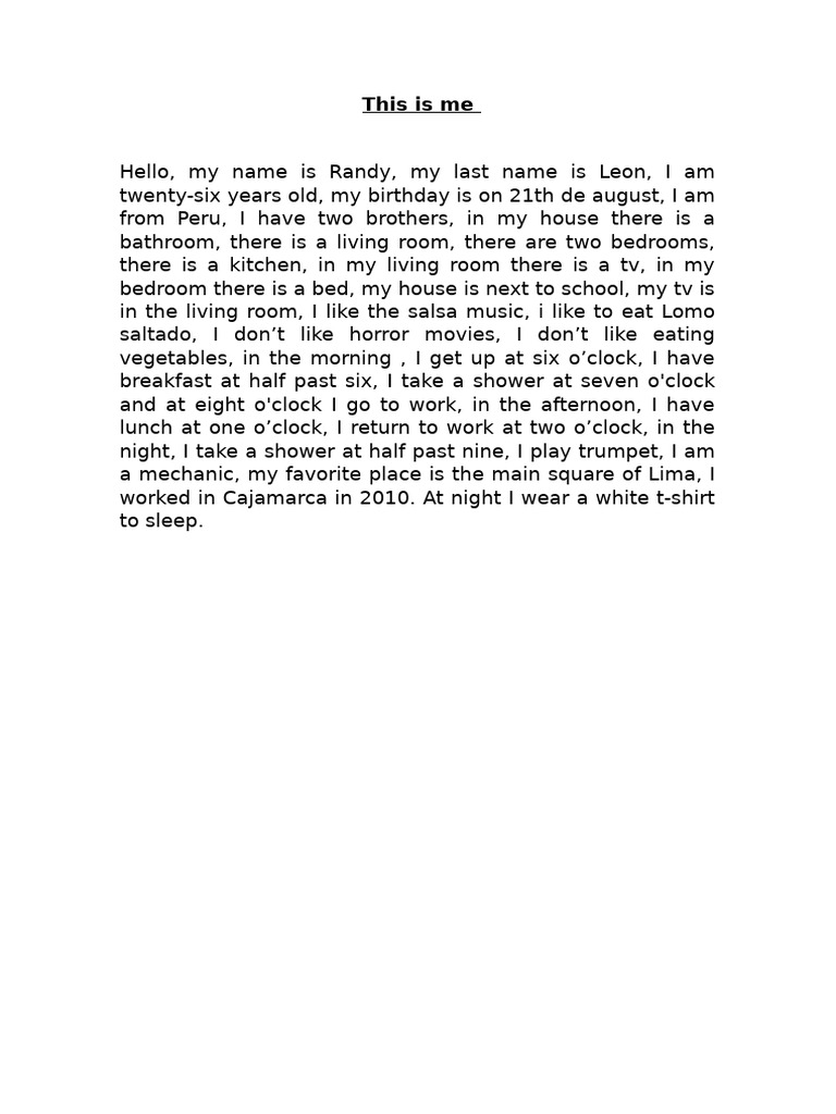 This Is Me | PDF