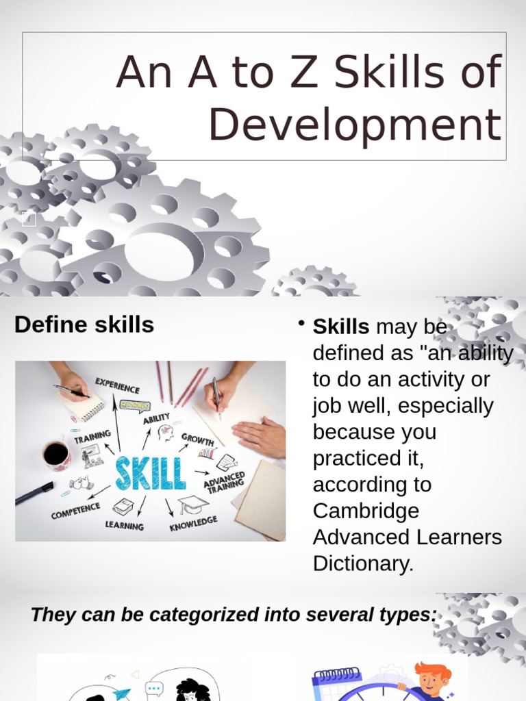 An A To Z Skills of Development | PDF