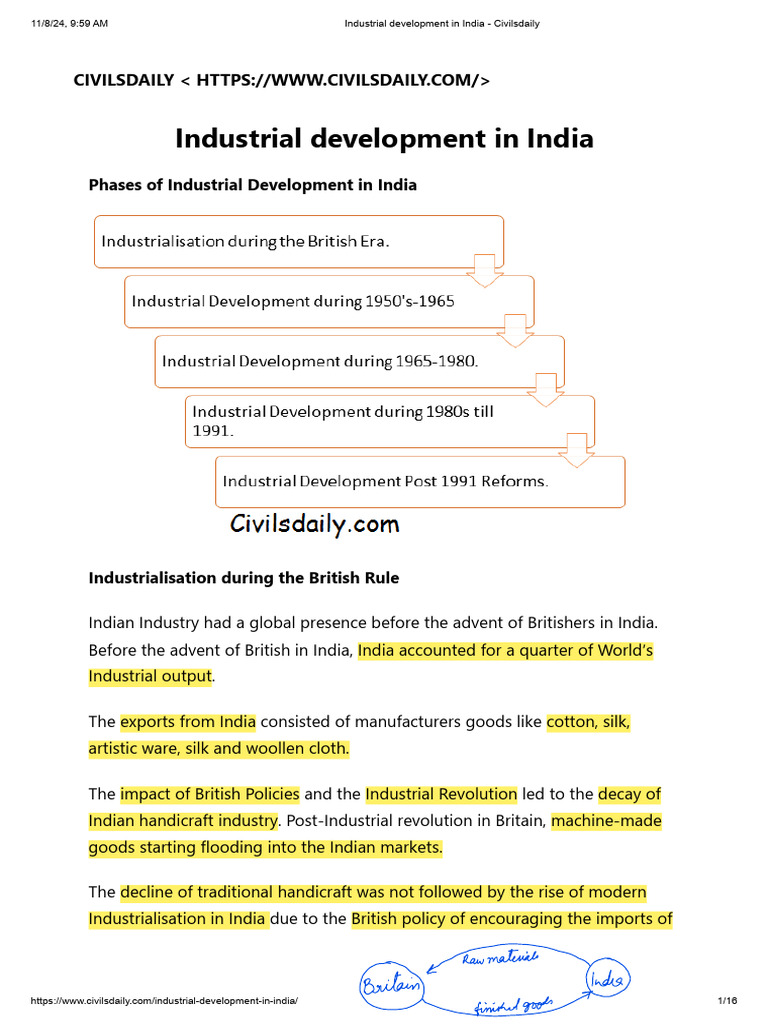 India's Industrial Development History | PDF | Economic Growth ...