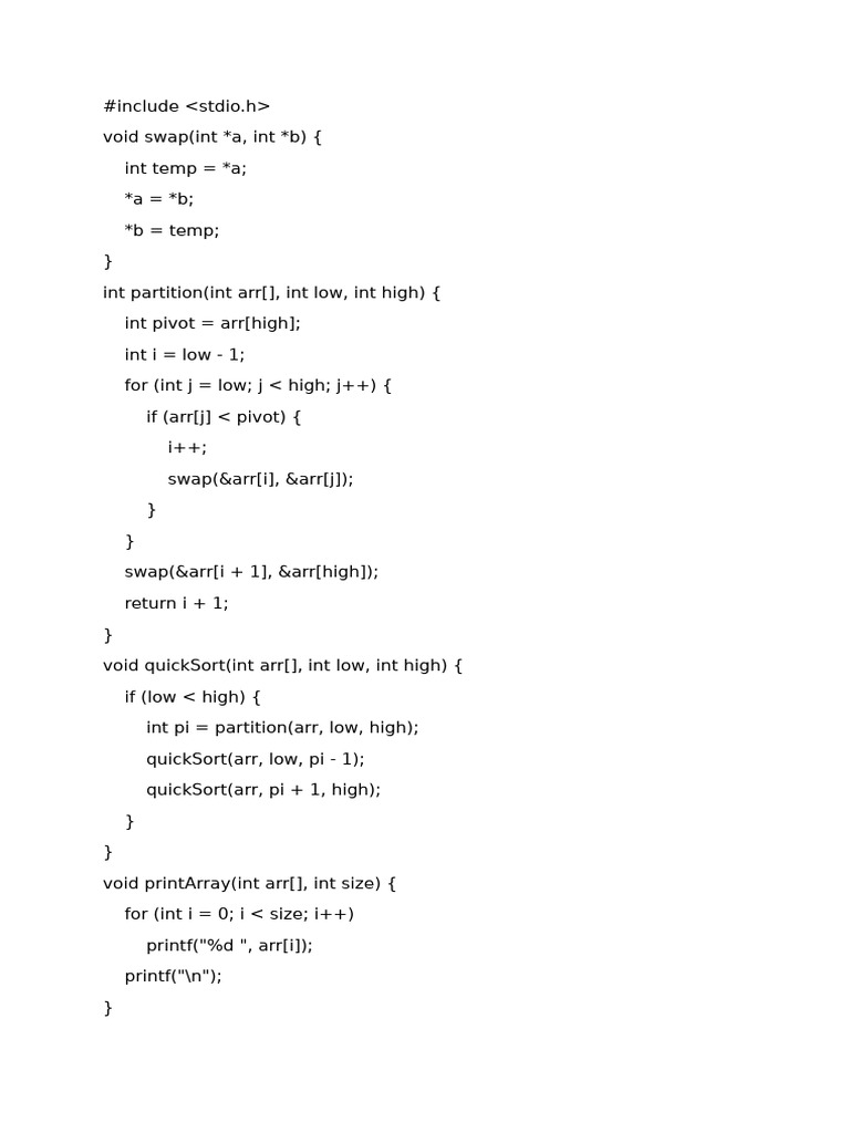 Quicksort | PDF